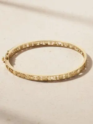SYDNEY EVAN Open Icon 14-karat Bracelet