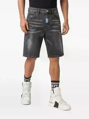 Philipp Plein Denim Formentera Shorts Basic - Grey