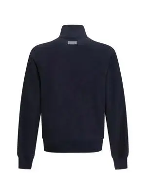 Dolce & Gabbana Logo-plaque Zip-up High-neck Sweater
