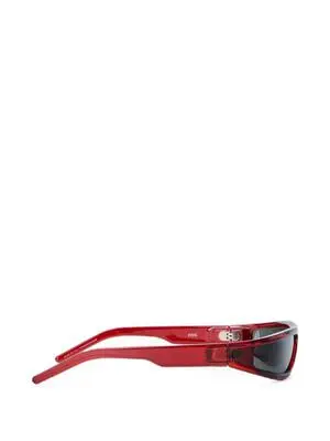 Rick Owens Fog Rectangle-frame Sunglasses