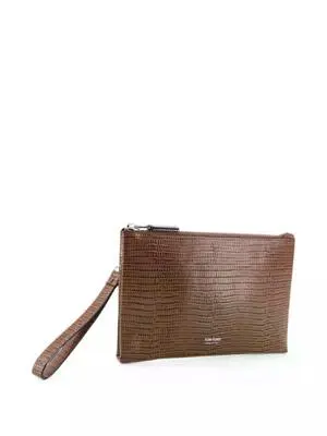 TOM FORD Lizard-effect Leather Pouch