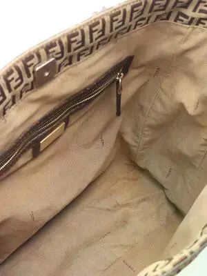 Fendi 2010s Zucchino Canvas Tote Bag