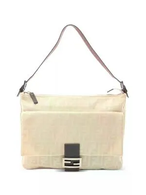 Fendi 2000s Zucca Mamma Baguette Shoulder Bag - Neutrals