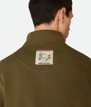 Bottega Veneta Cotton Fleece Zip Sweatshirt