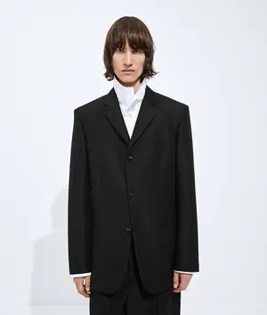 Bottega Veneta Mohair And Wool Jacket - Double Black