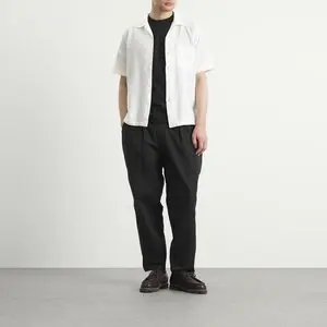 Universal Works Arten Seersucker Road Shirt - Ecru