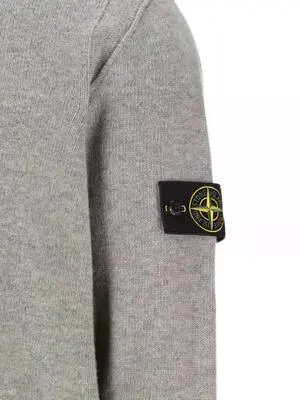 Stone Island Button-up High-neck Sweater