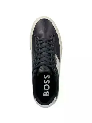 BOSS Logo-print Panelled Sneakers - Blue