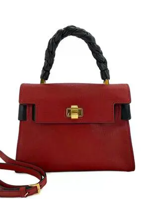 Miu Miu 2014 Madras Click Tote Bag - Red