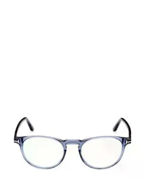 TOM FORD Round-frame Glasses - Blue