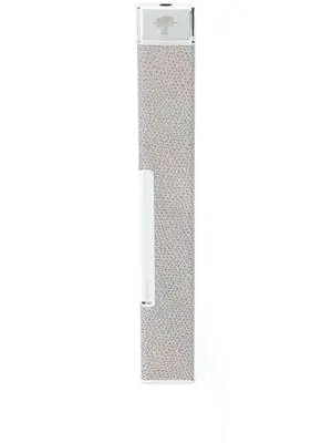 BAOBAB COLLECTION Full-grain Leather Candle Lighter - Silver