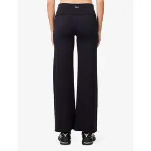 TALA Softset Fold-waist Wide-leg Stretch Trousers