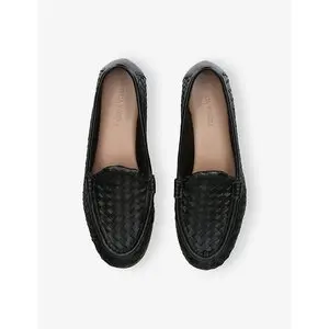 Bottega Veneta Silenzio Woven Leather Loafers