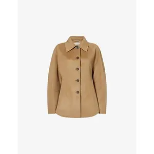 ROHE FRAMES Sculptural Wool-blend Jacket - Camel