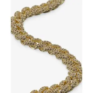 GLD Cluster Cuban 18ct Plated Bracelet