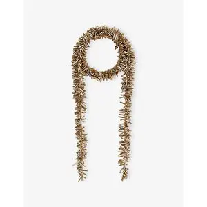 Dries Van Noten Block-bead Chain Necklace - Silver