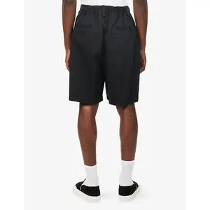 Marni Gathered Waist Wide-leg Cotton Shorts