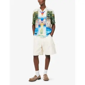 Casablanca Tromp Loeil Printed Silk Shirt