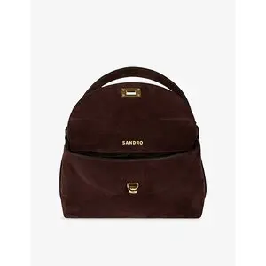 Sandro Le Mini Grand Bazaar Suede Shoulder Bag