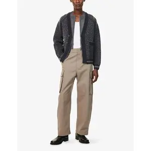 CRAIG GREEN Blanket Layered Wool-blend Bomber Jacket