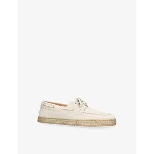 Brunello Cucinelli Suede Lace-up Boat Shoes