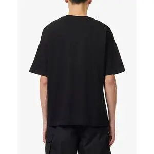 ARNE Relaxed-fit Crew-neck Cotton T-shirt - Black