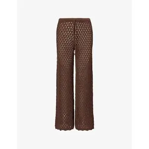 4TH & RECKLESS Katerina Wide-leg Cotton-blend Trousers
