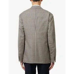 Dunhill Checked Single-breasted Wool Blazer