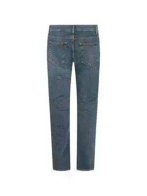 Etro Embroidered-logo Straight-leg Jeans