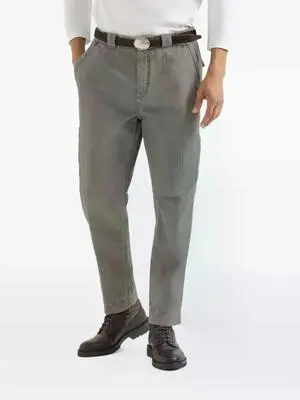 Brunello Cucinelli Cotton Chevron Cargo Trousers