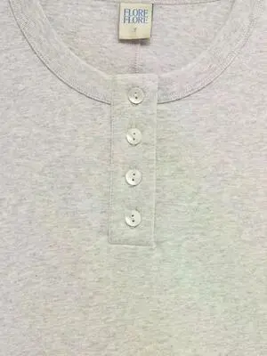 FLORE FLORE Jess Button-placket T-shirt