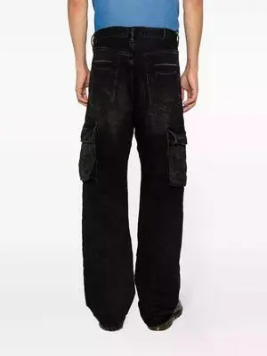 PURPLE BRAND Distressed Straight-leg Cargo Jeans