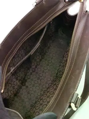 Celine 2010s C Macadam Tote Bag - Brown