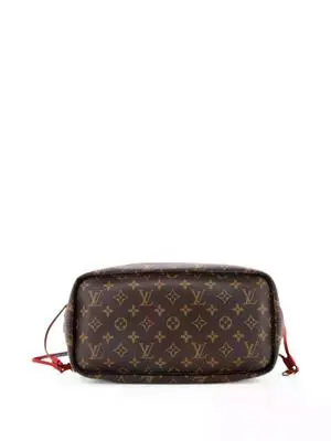 LOUIS VUITTON Neverfull Bandouliere Inside Out Monogram Canvas And Textile Mm Tote Bag - Brown