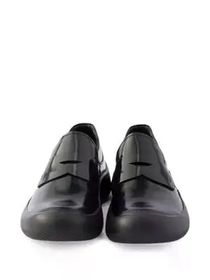 Prada Brushed Leather Loafers