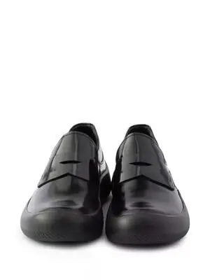 Prada Brushed Leather Loafers