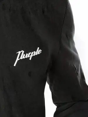 PURPLE BRAND Distressed Hoodie