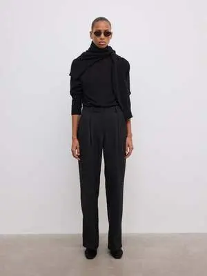 HOUSE OF DAGMAR Relaxed Wool Trousers