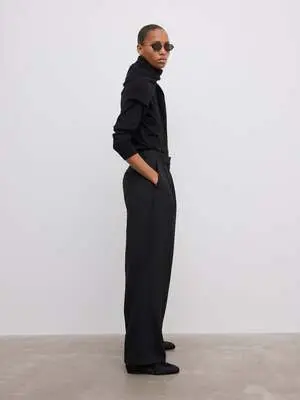 HOUSE OF DAGMAR Relaxed Wool Trousers