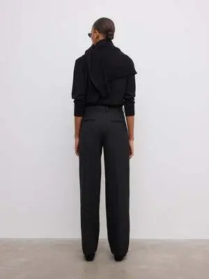 HOUSE OF DAGMAR Relaxed Wool Trousers