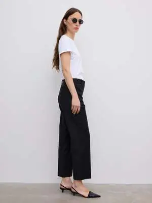 HOUSE OF DAGMAR Cropped Tailored Trousers
