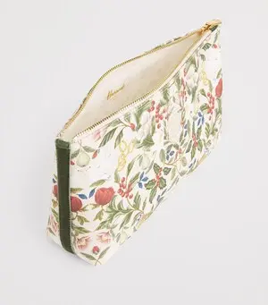 Harrods Medium Cotton Partridge Cosmetics Bag