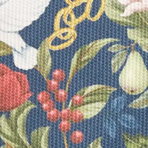 Harrods Medium Cotton Partridge Cosmetics Bag - Navy