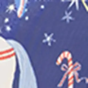 Harrods Christmas Carousel Pocket Shopper Bag