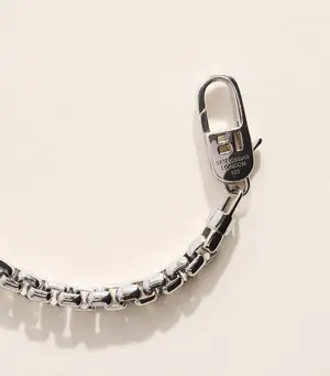 Tateossian Rhodium-plated French Cross Chain Bracelet