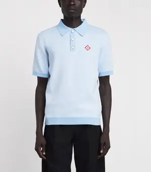 Casablanca Cotton Pinstripe Polo Shirt