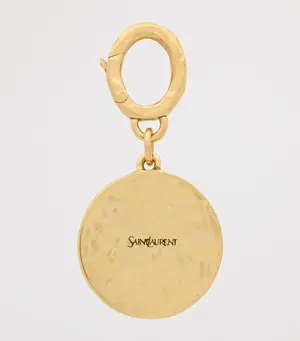 Saint Laurent Enamelled Cassandre Medallion Charm