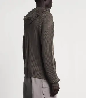 Rick Owens Cashmere Zip-up Hoodie - Grey