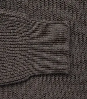 Rick Owens Cashmere Zip-up Hoodie - Grey