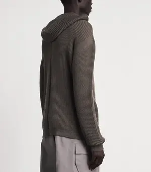 Rick Owens Cashmere Zip-up Hoodie - Grey